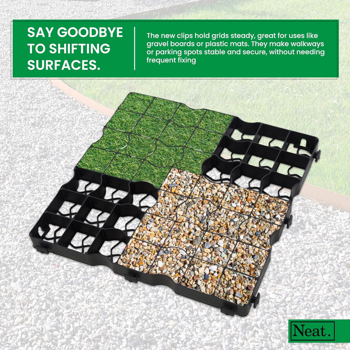 Plastic Shed Base Grid 16 (4m²) - Durable Driveway Mats for Lawn & Gar ...
